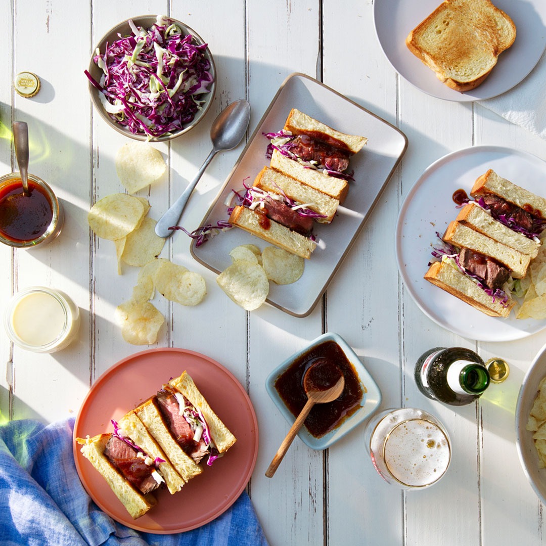 Steak Sando With Cabbage and Fennel Slaw | Tastemade