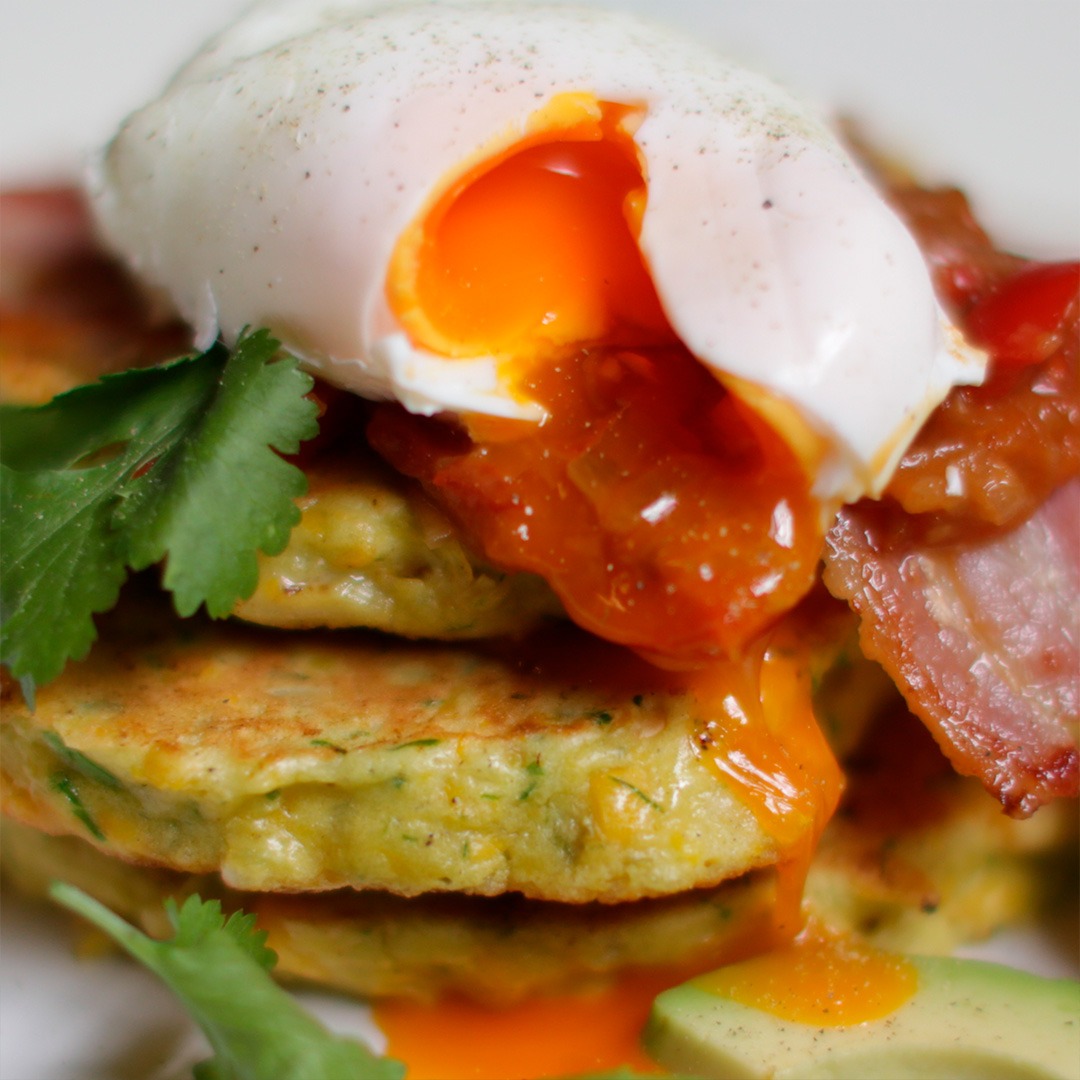 Corn Fritter Stacks | Tastemade