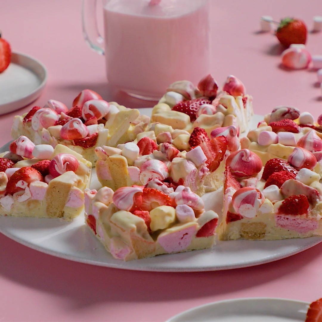 Eton Mess Rocky Road | Tastemade