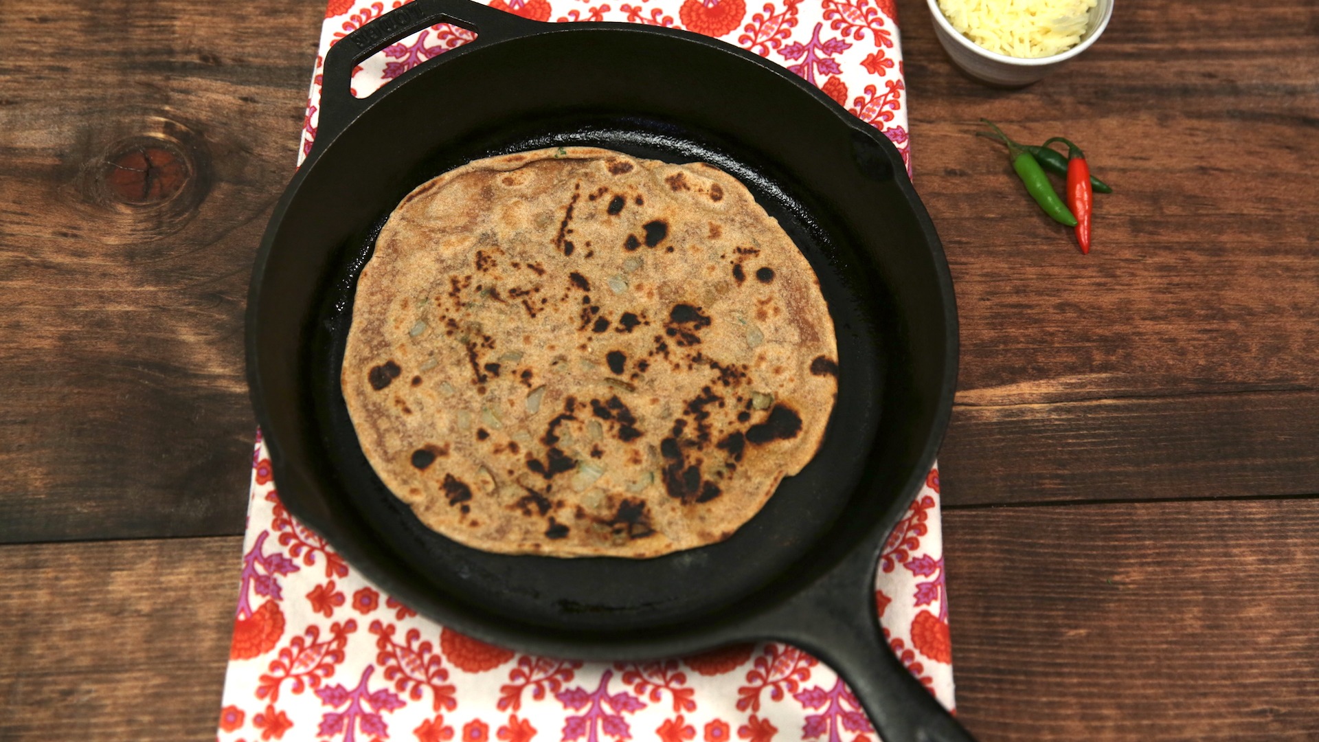 Cheesy Stuffed Indian Flat Bread | Tastemade