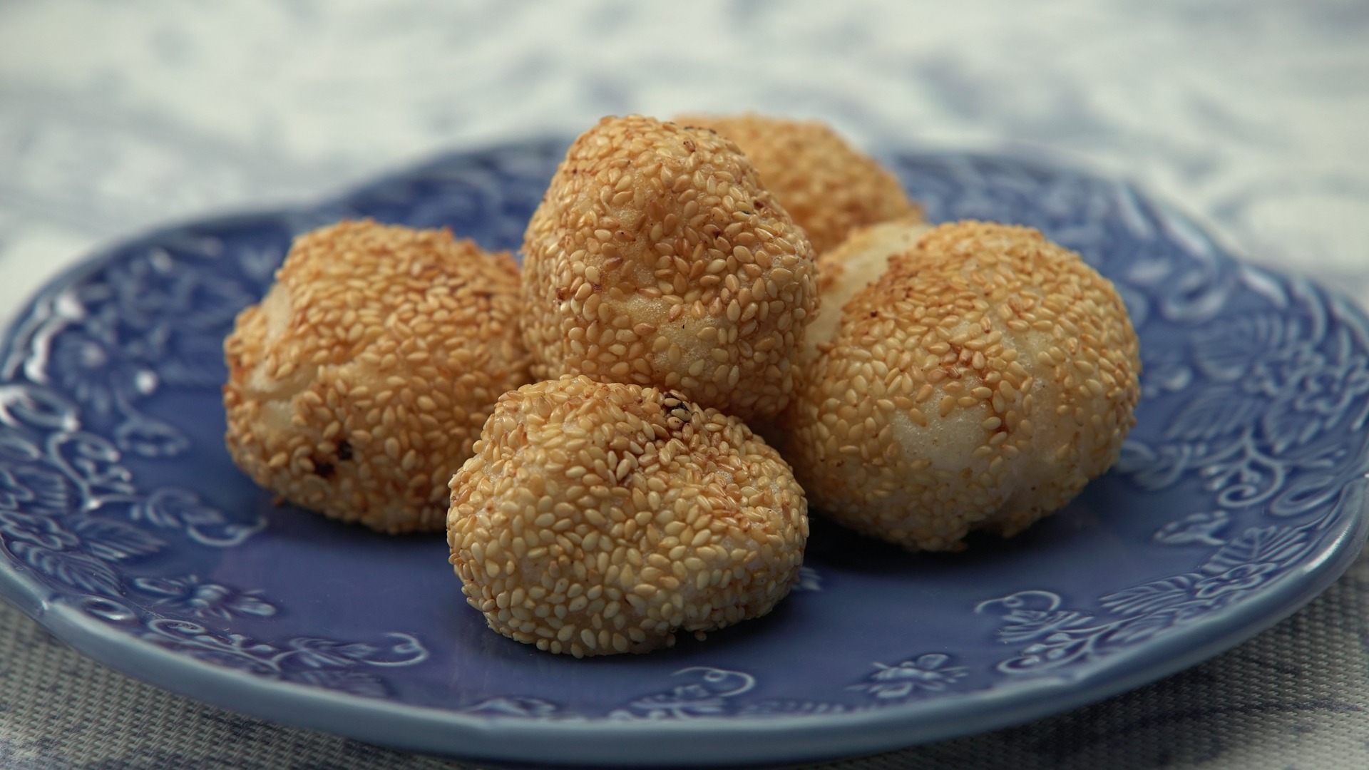 Peanut Butter Jelly Buchi Balls | Tastemade