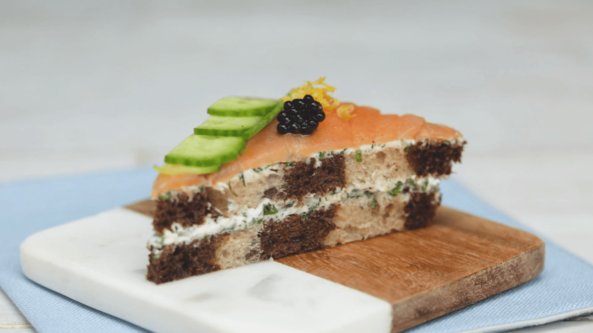 Smoked Salmon & Cucumber with Herbed Cream Cheese | Tastemade