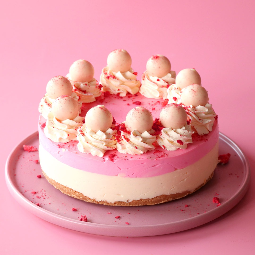 No-Bake Strawberry Milkshake Cheesecake | Tastemade