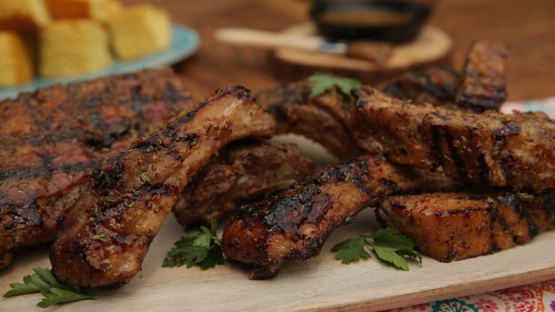 Grilled Baby Back Ribs with Rosemary Honey Mustard | Tastemade