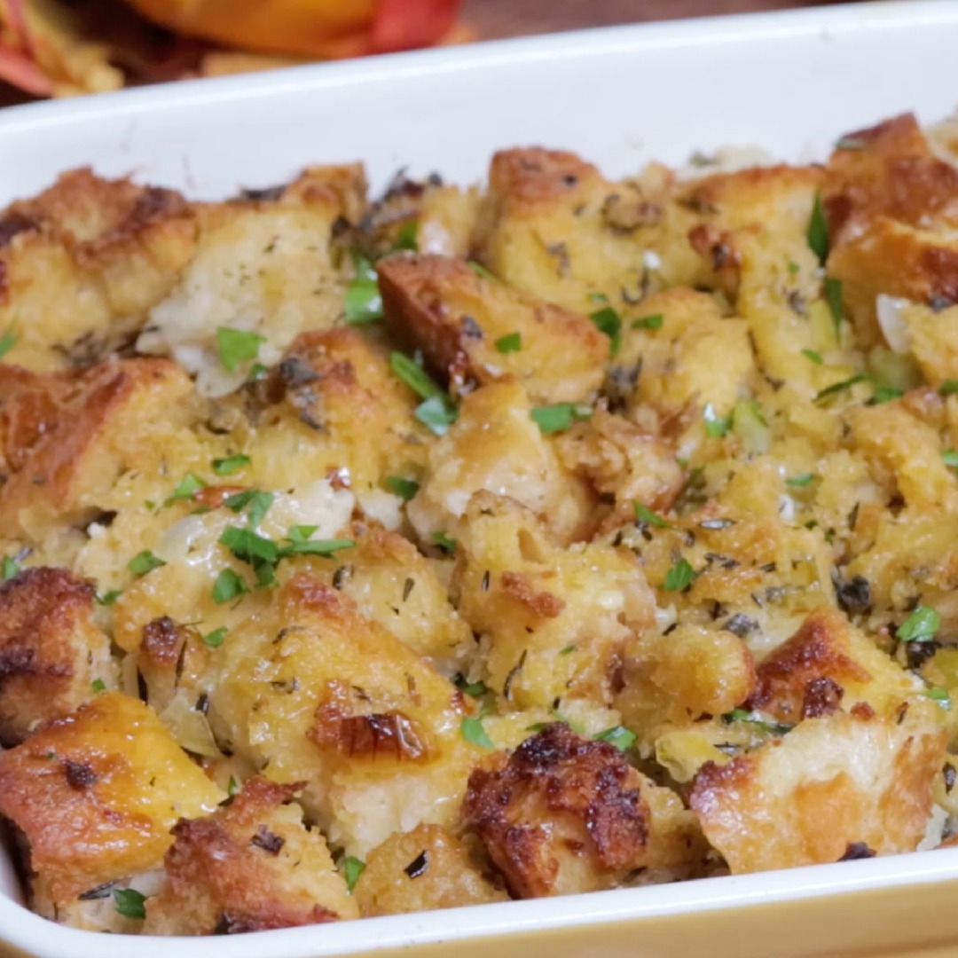 Sourdough Country Herb Stuffing | Tastemade