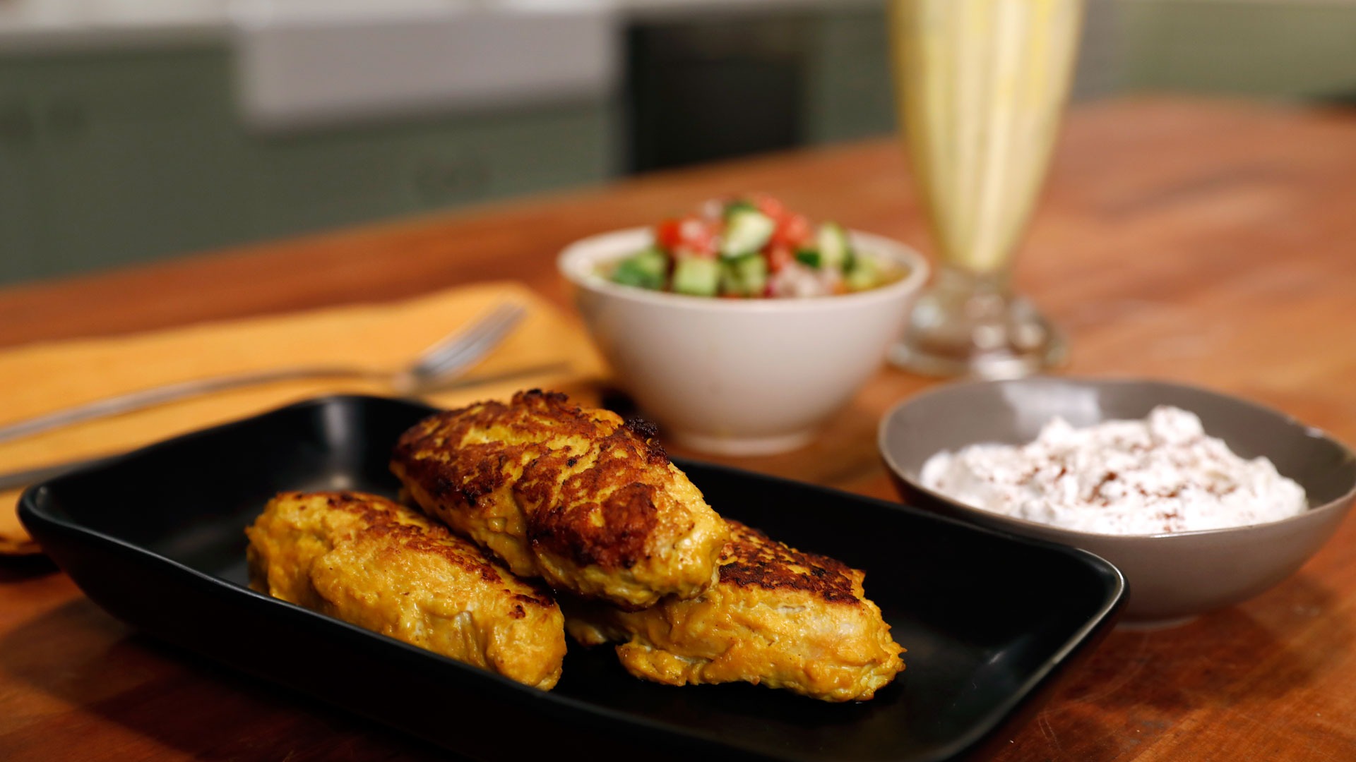 Chicken Koobideh with Shirazi and Mast o Musir | Tastemade