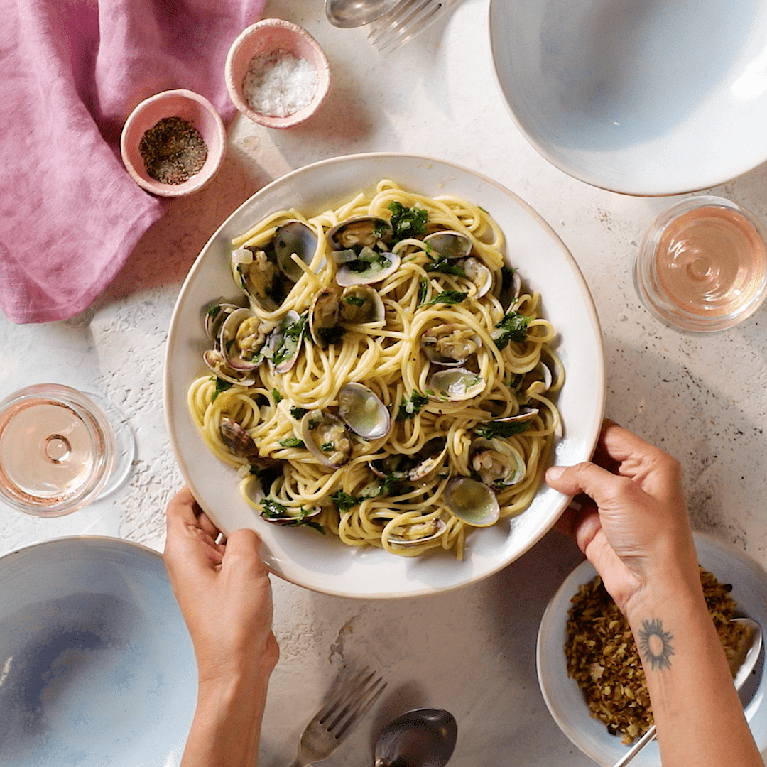 Rosé Clam Spaghetti | Tastemade
