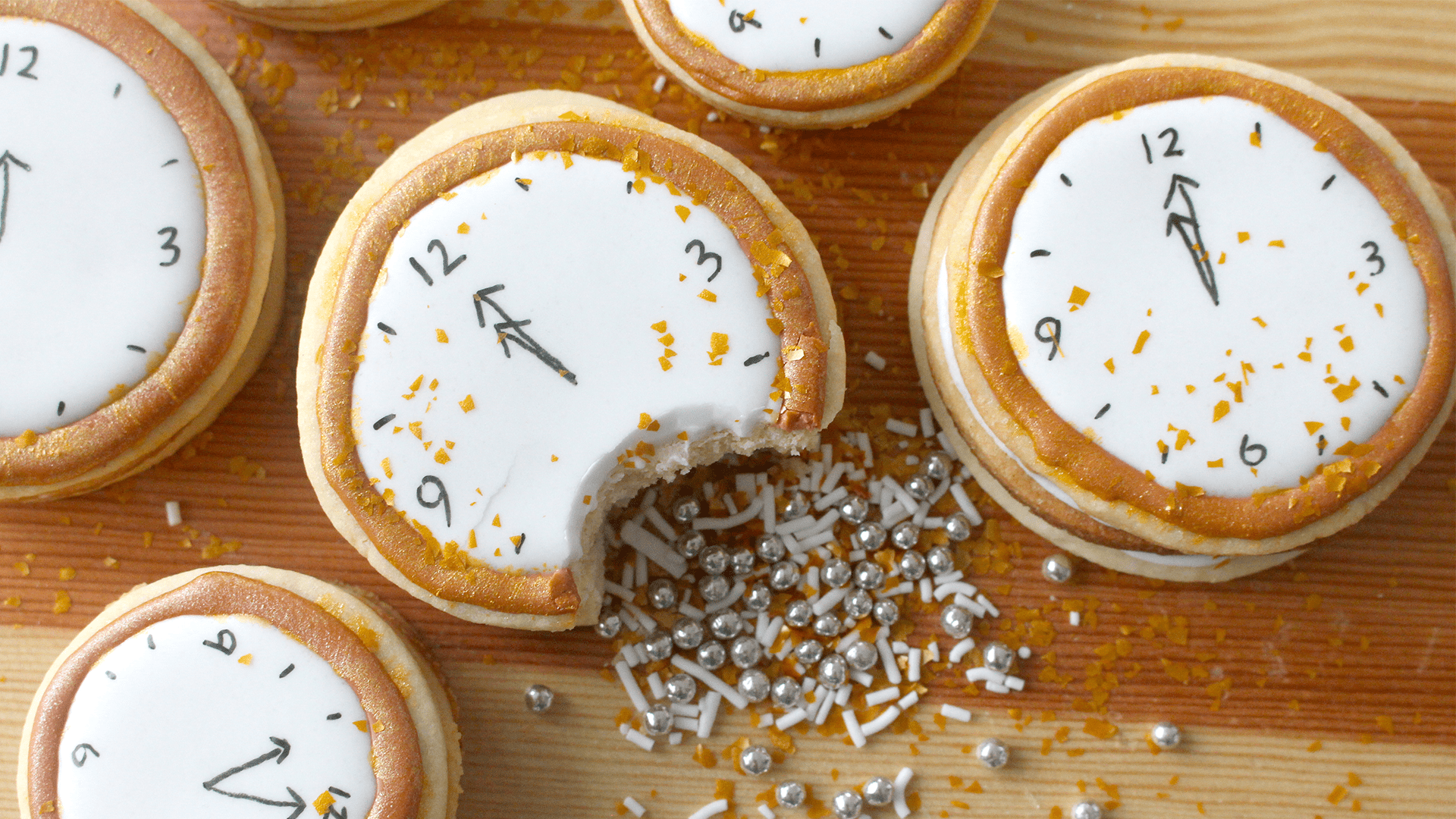 Clock Confetti Cookies | Tastemade