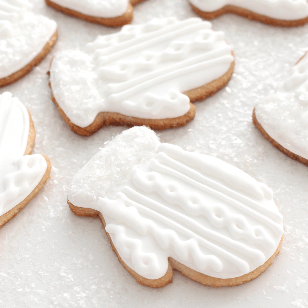 Cable Knit Mitten Cookies | Tastemade