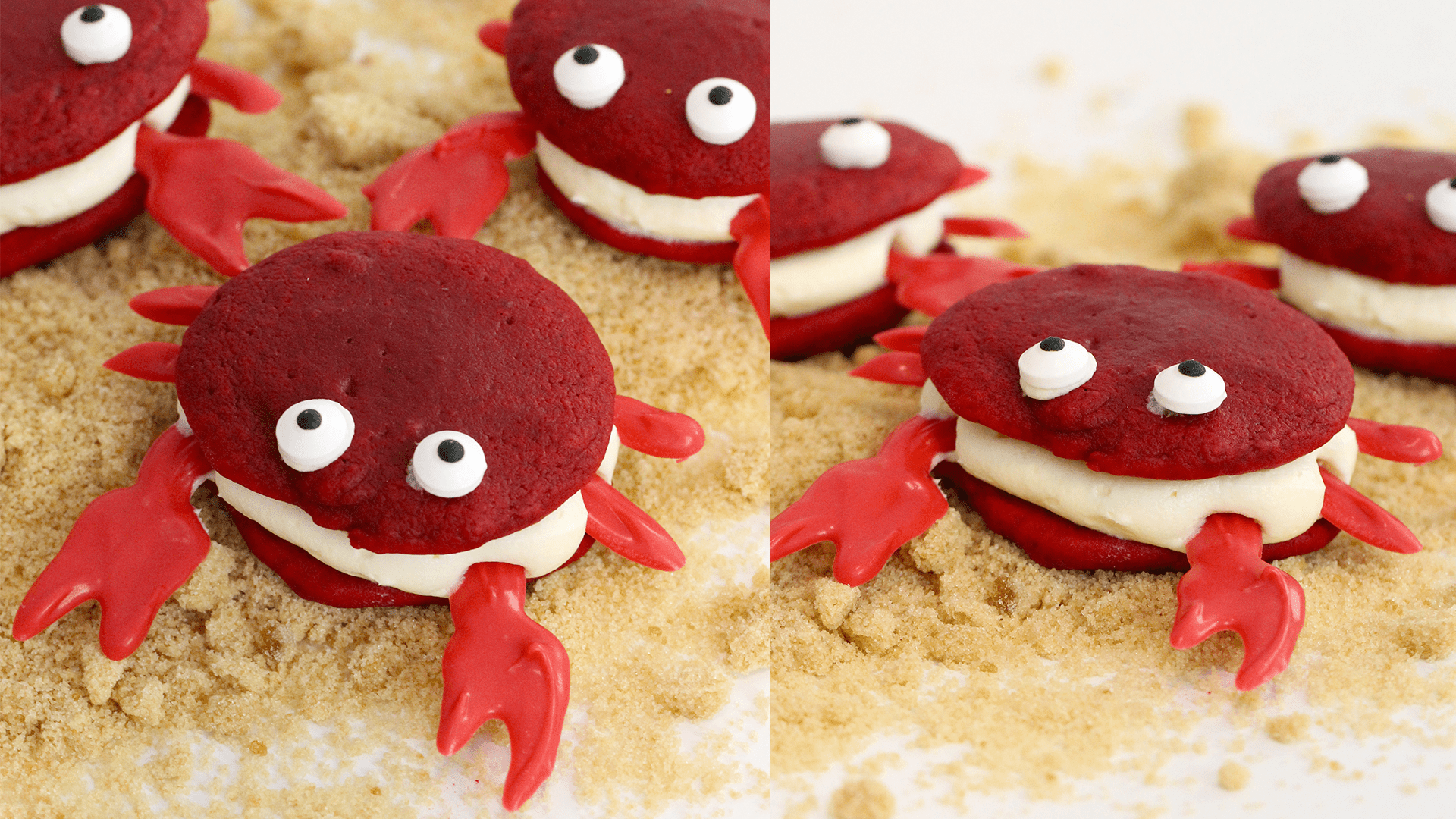 Red Velvet Crab Whoopie Pies | Tastemade