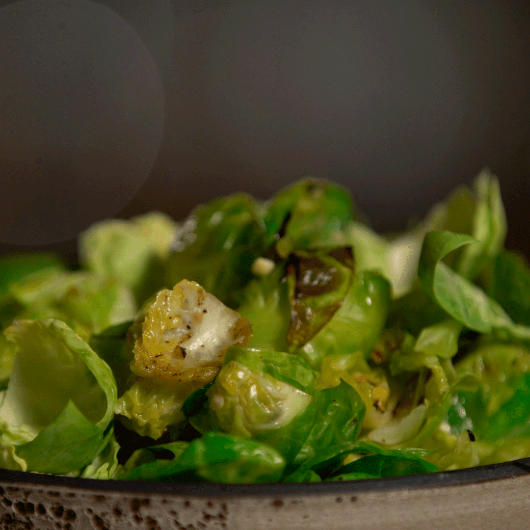 Leafed Brussels Sprouts With Pickled Thai Chiles | Tastemade