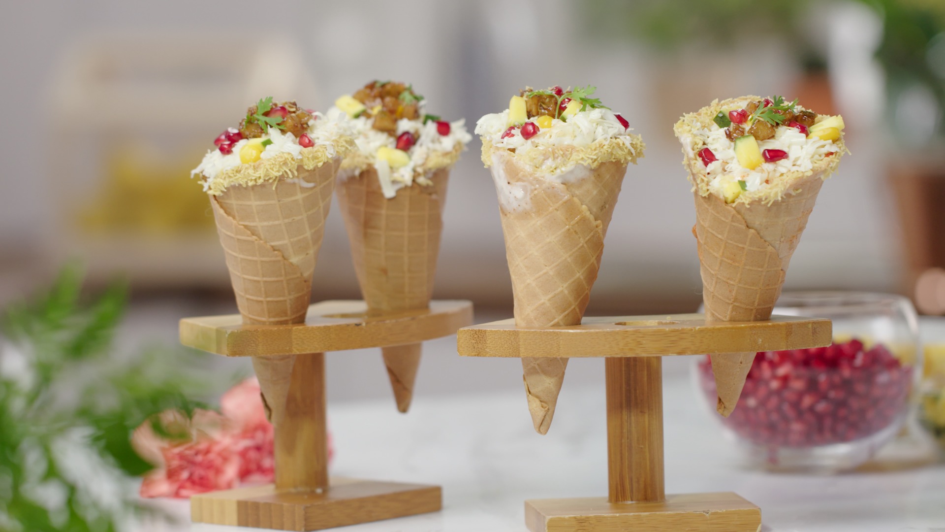 Cheesy Paneer Cone Chaat | Tastemade