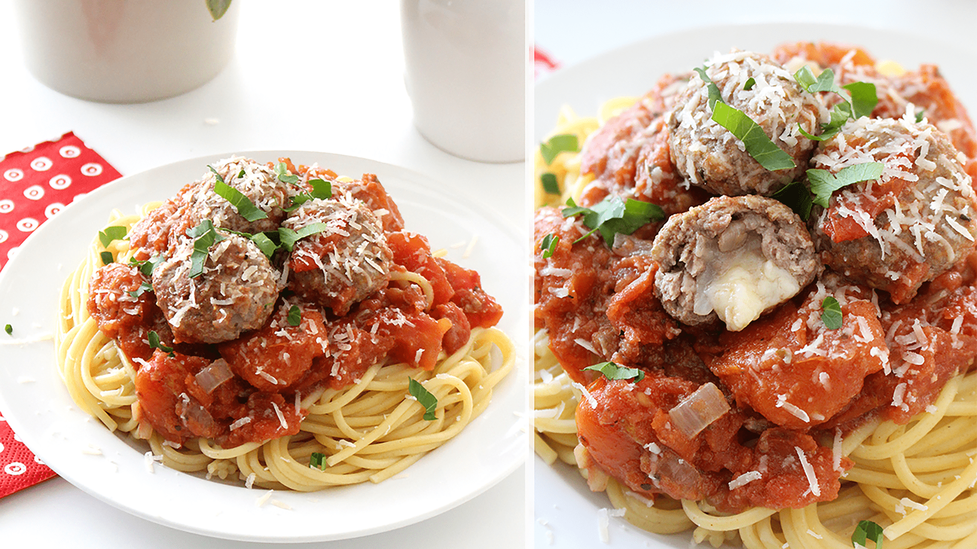 Cheese-Stuffed Spaghetti and Meatballs | Tastemade