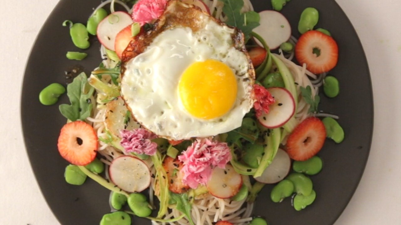 Spring Soba Noodles with Fava Beans | Tastemade