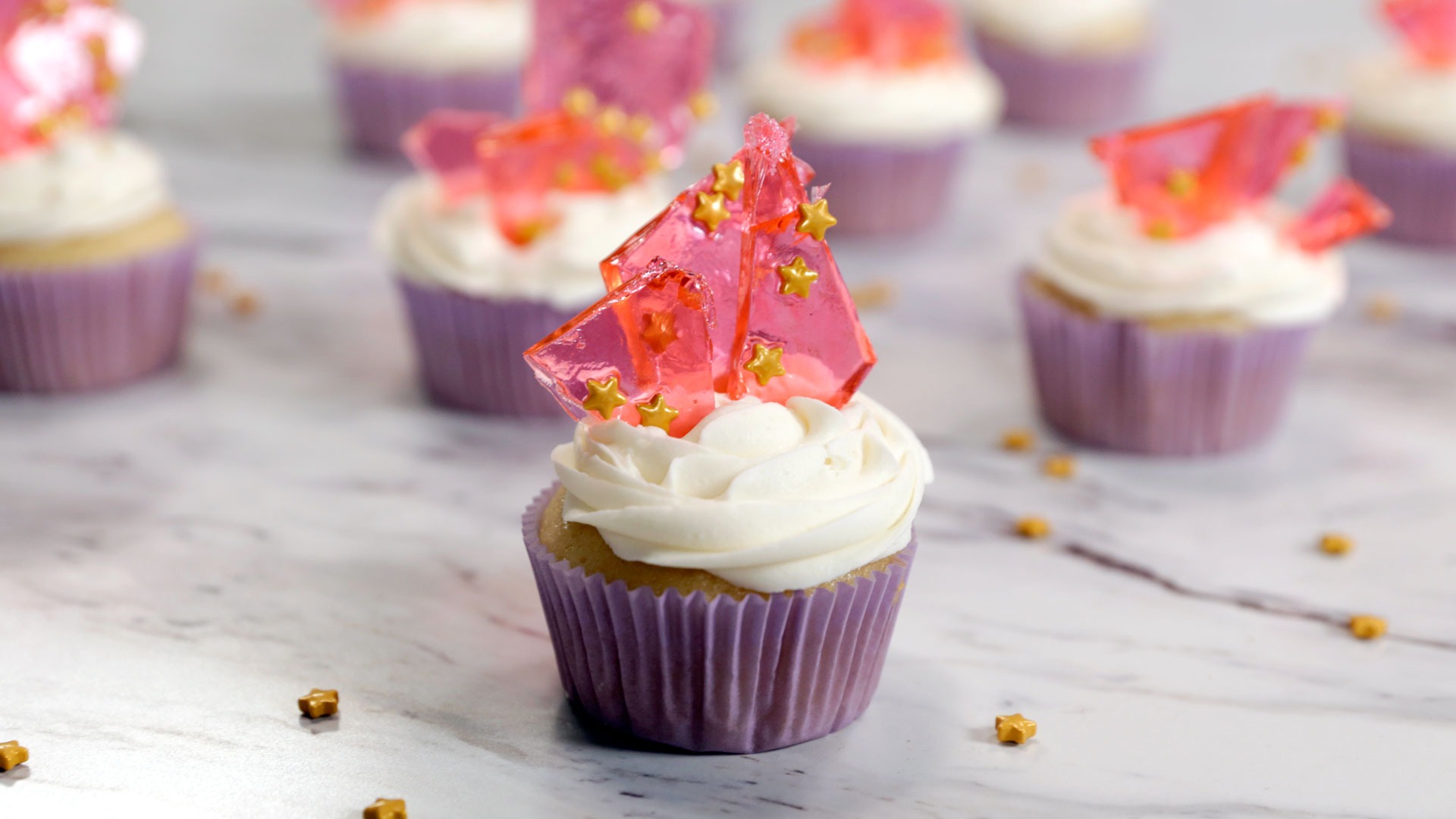Cupcakes With Hard Candy | Tastemade
