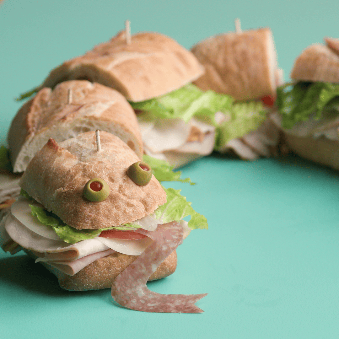 Slithering Snake Sub Sandwich | Tastemade