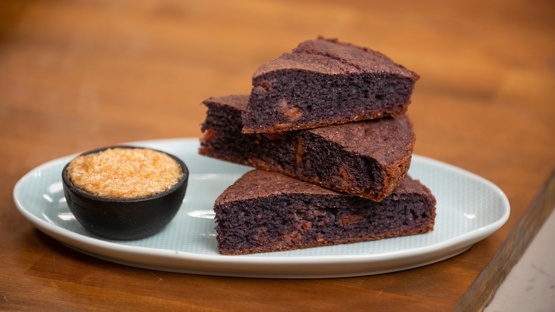 Cracklin’ Cornbread with Miso Honey Butter | Tastemade