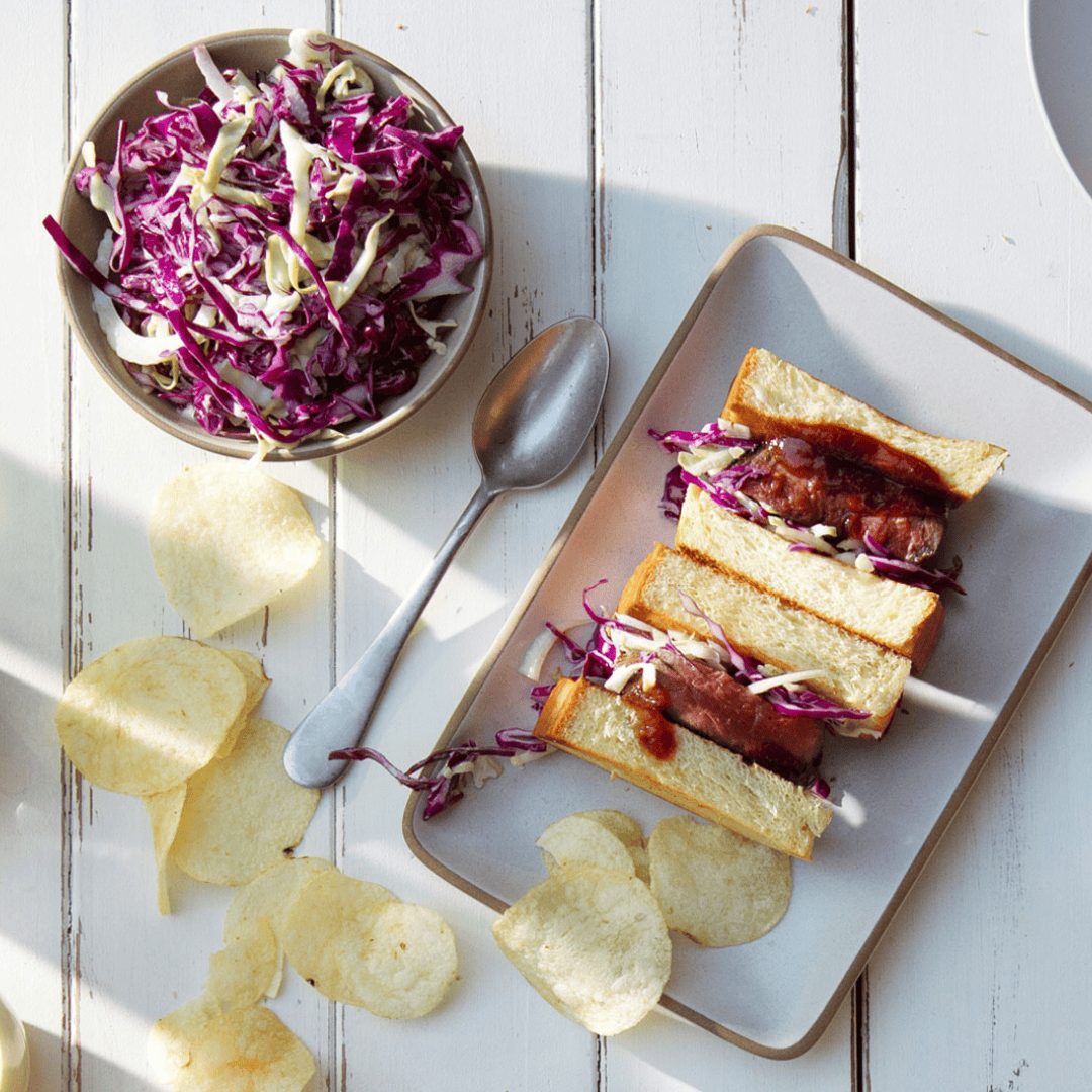 Steak Sando with Cabbage and Fennel Slaw | Tastemade