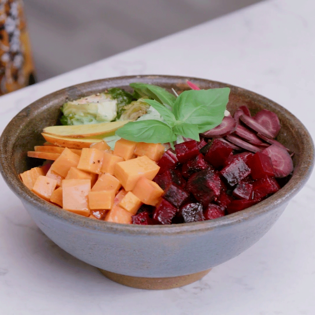 Rainbow Bowl with Green Rice | Tastemade