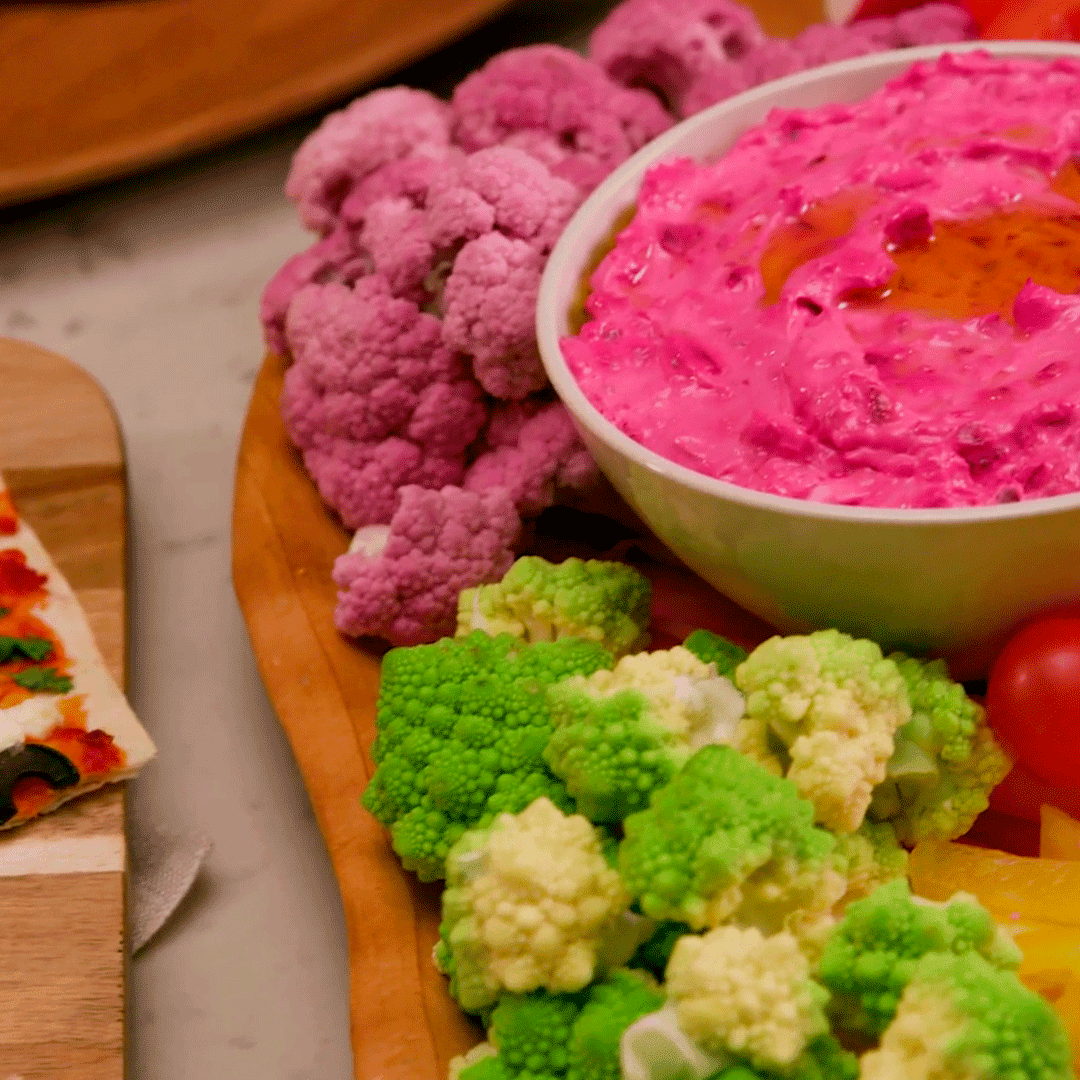 Red Beet Labneh & Crudite | Tastemade