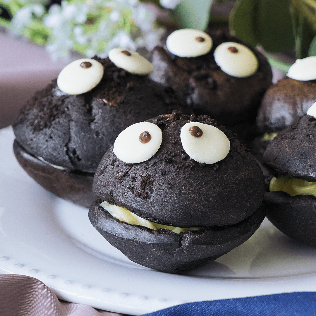 Cute Black Cream Puff | Tastemade