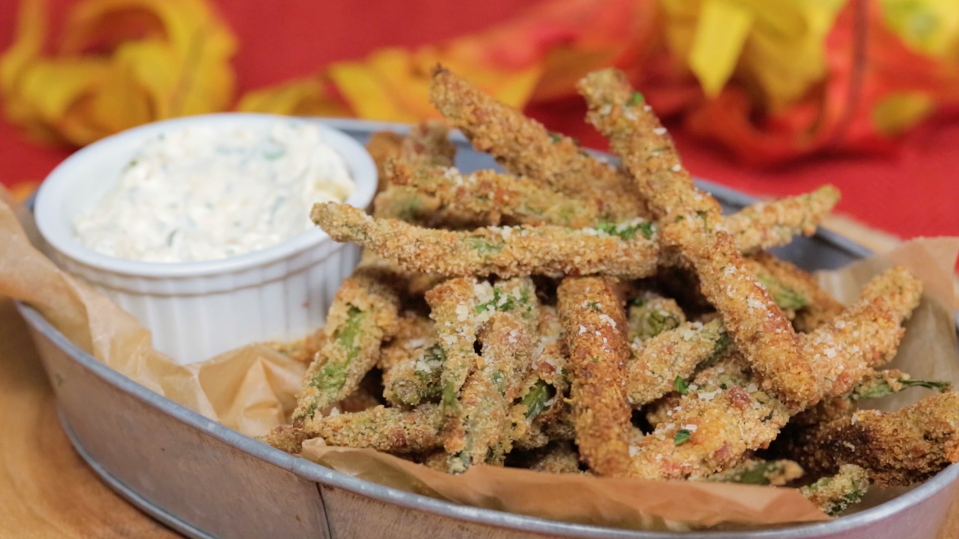 Crispy Bacon Green Bean Fries with Onion Dip | Tastemade