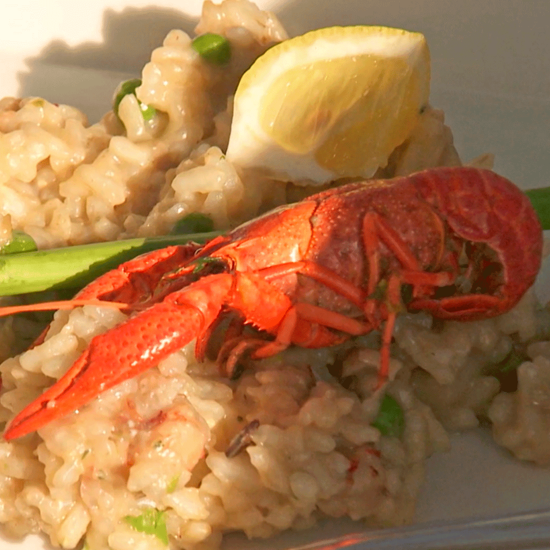 Crayfish Iru and Mushroom Risotto | Tastemade