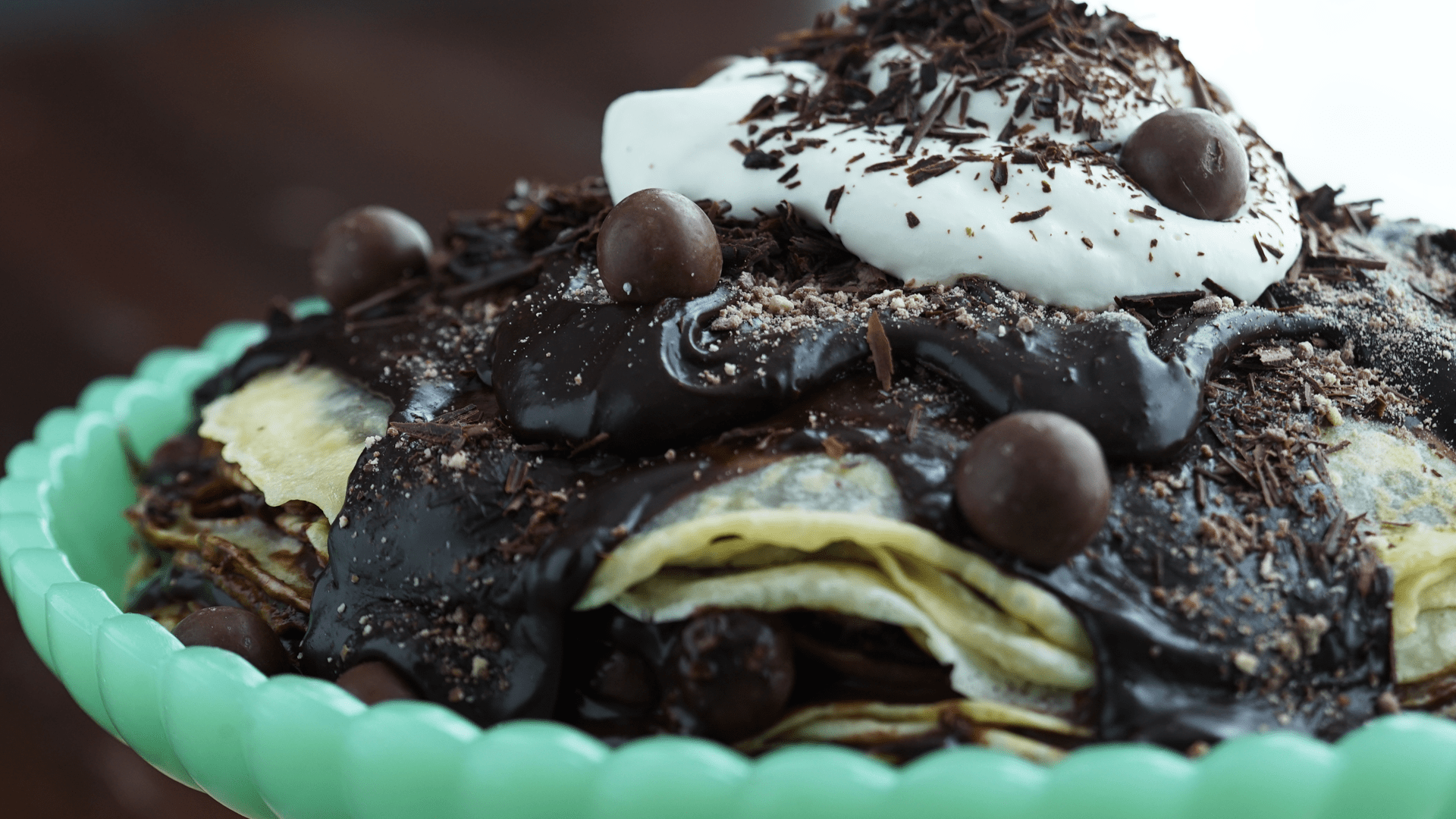 Malted Fudge "Hot Mess" Crepe Cake | Tastemade