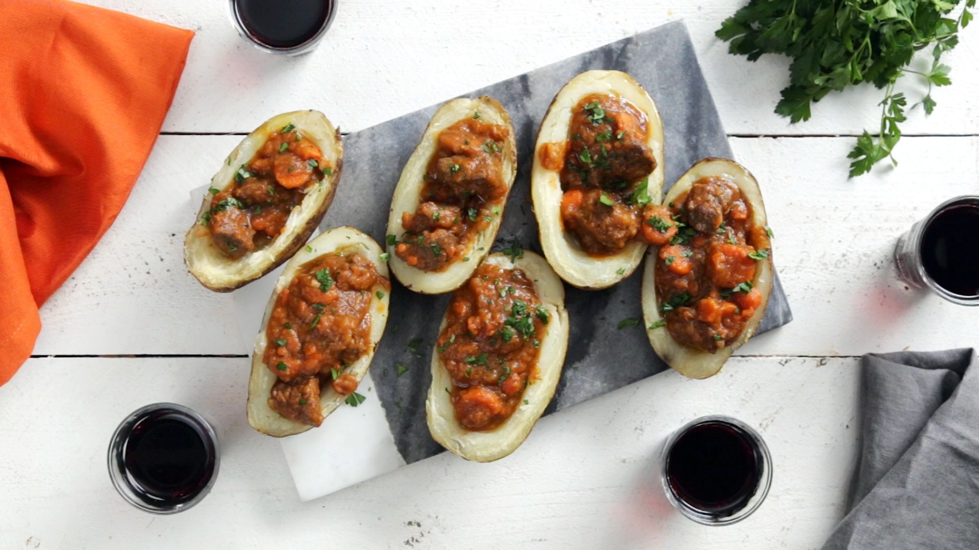 Beef Stew in Potato Boats | Tastemade