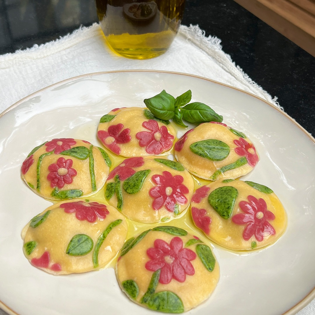 Flower art pasta | Tastemade