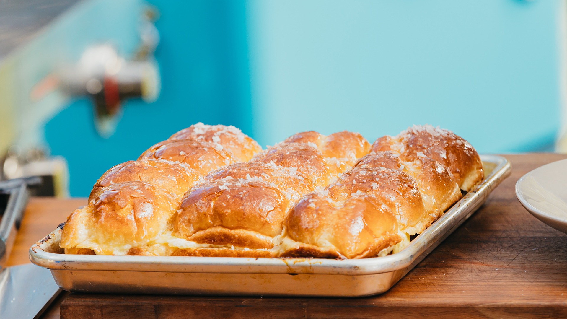 Cheddar Cheese Stuffed Parker House Rolls | Tastemade