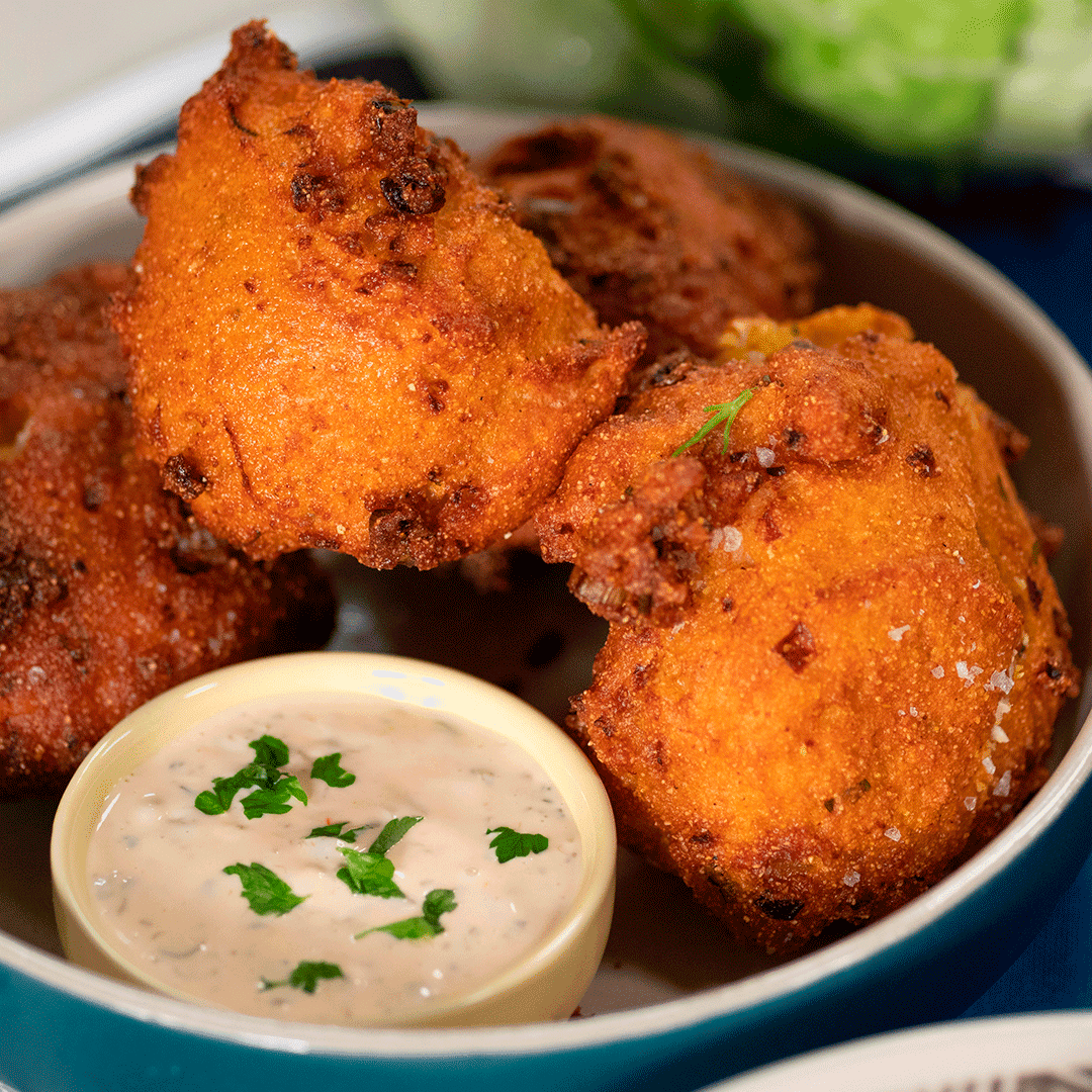 Fish Beignets With Spicy Remoulade | Tastemade