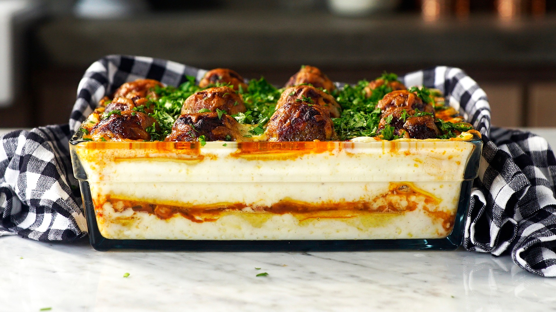 Meatball Lasagna | Tastemade