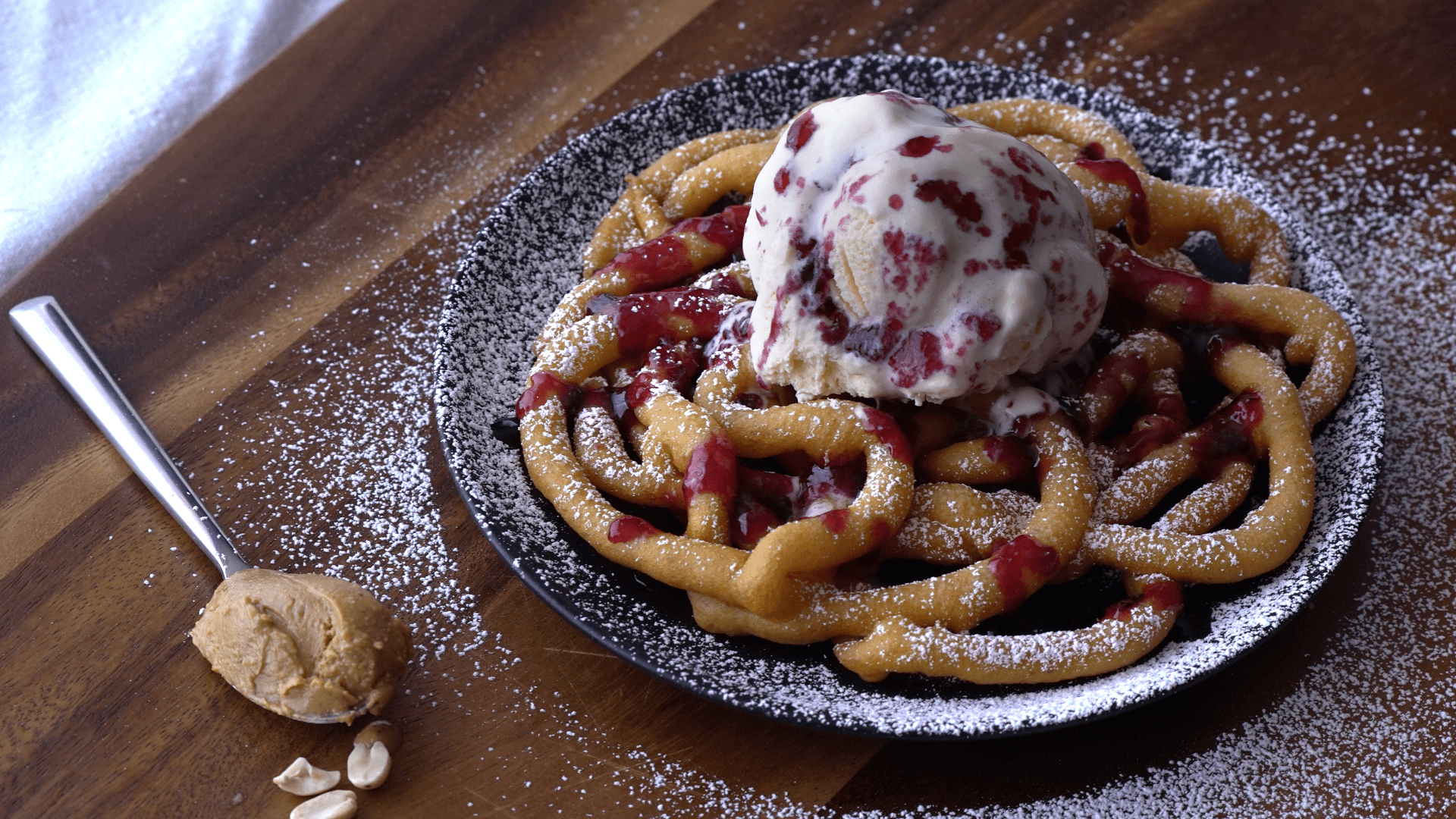Peanut Butter And Jelly Funnel Cake | Tastemade