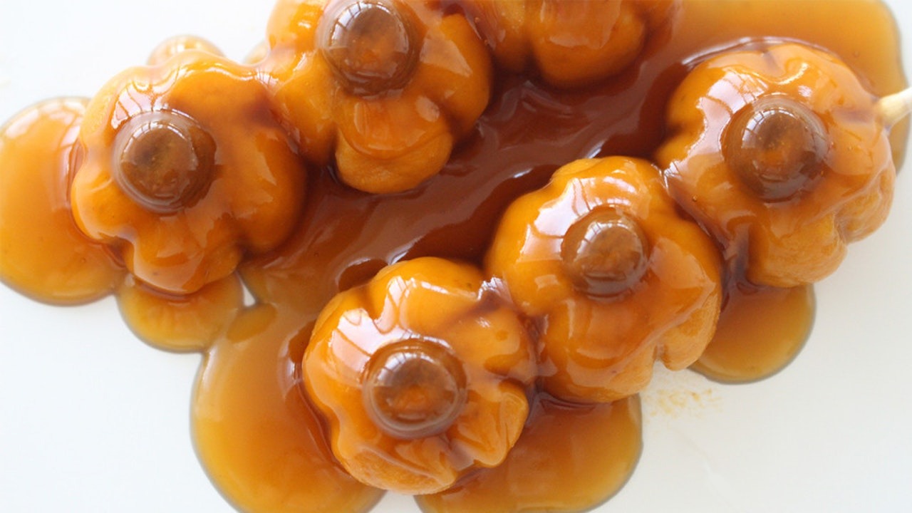 Pumpkin Mitarashi Dango | Tastemade