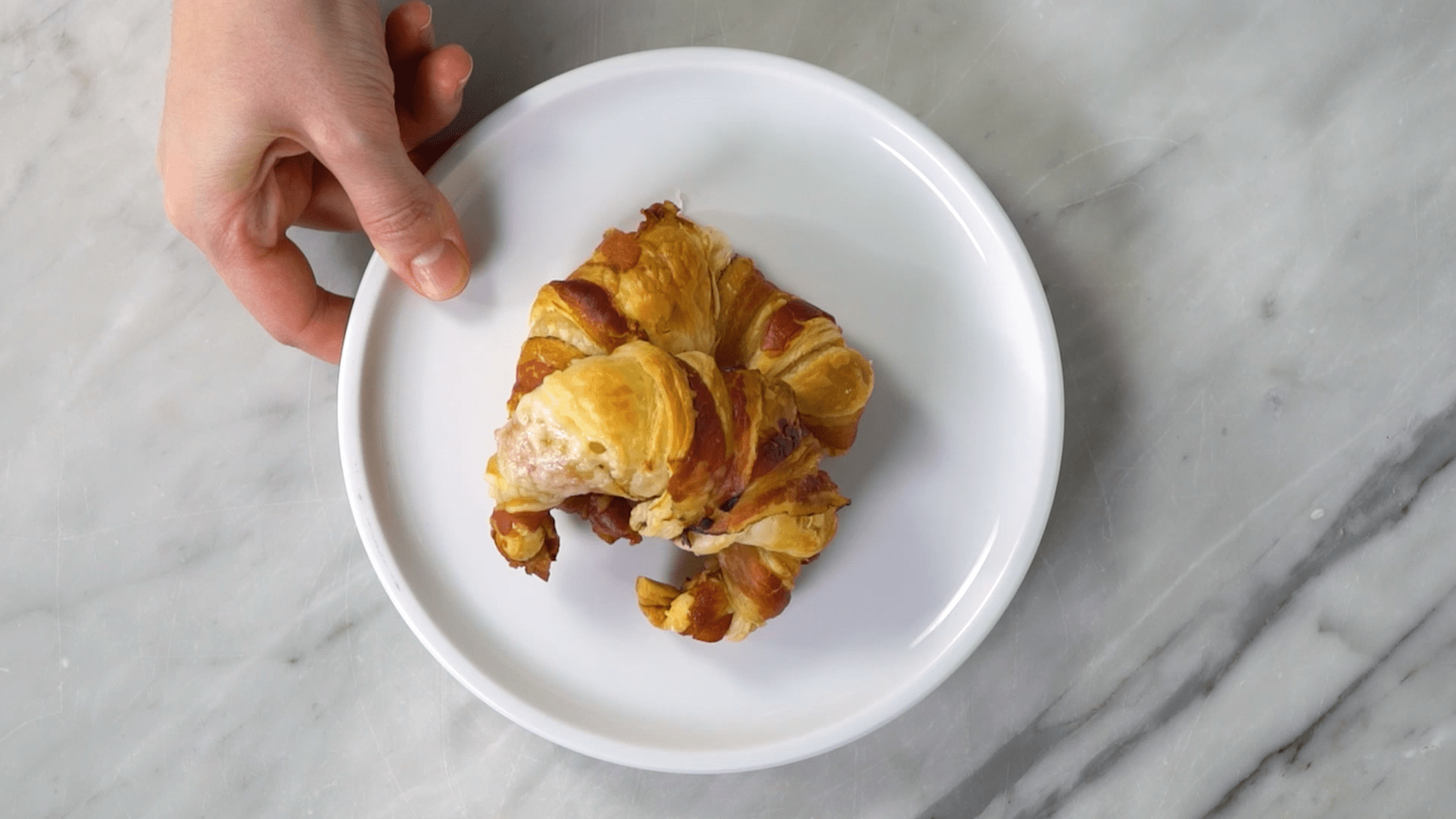 Bacon Wrapped Croissant | Tastemade