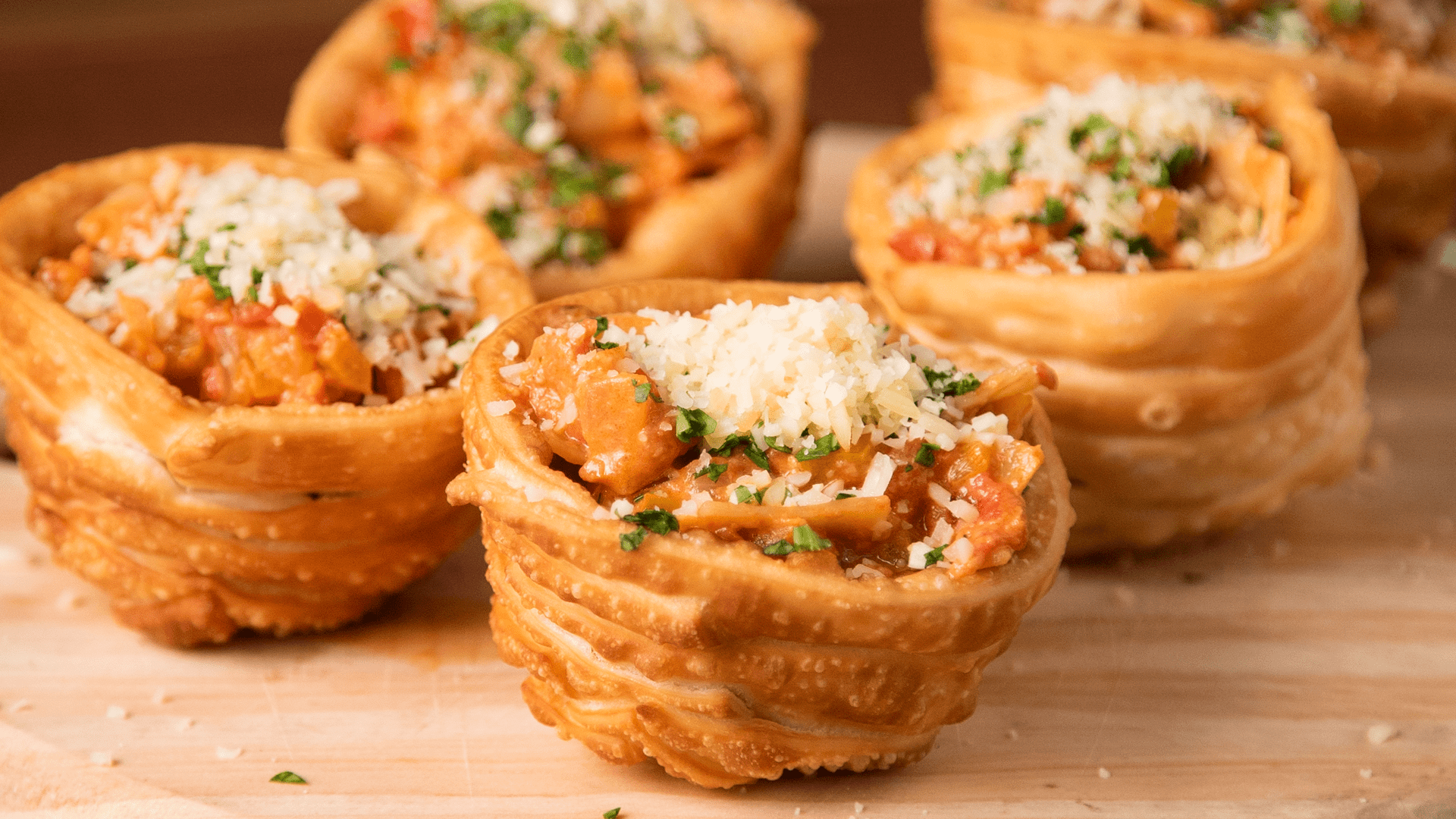 Crispy Lasagna Cups | Tastemade