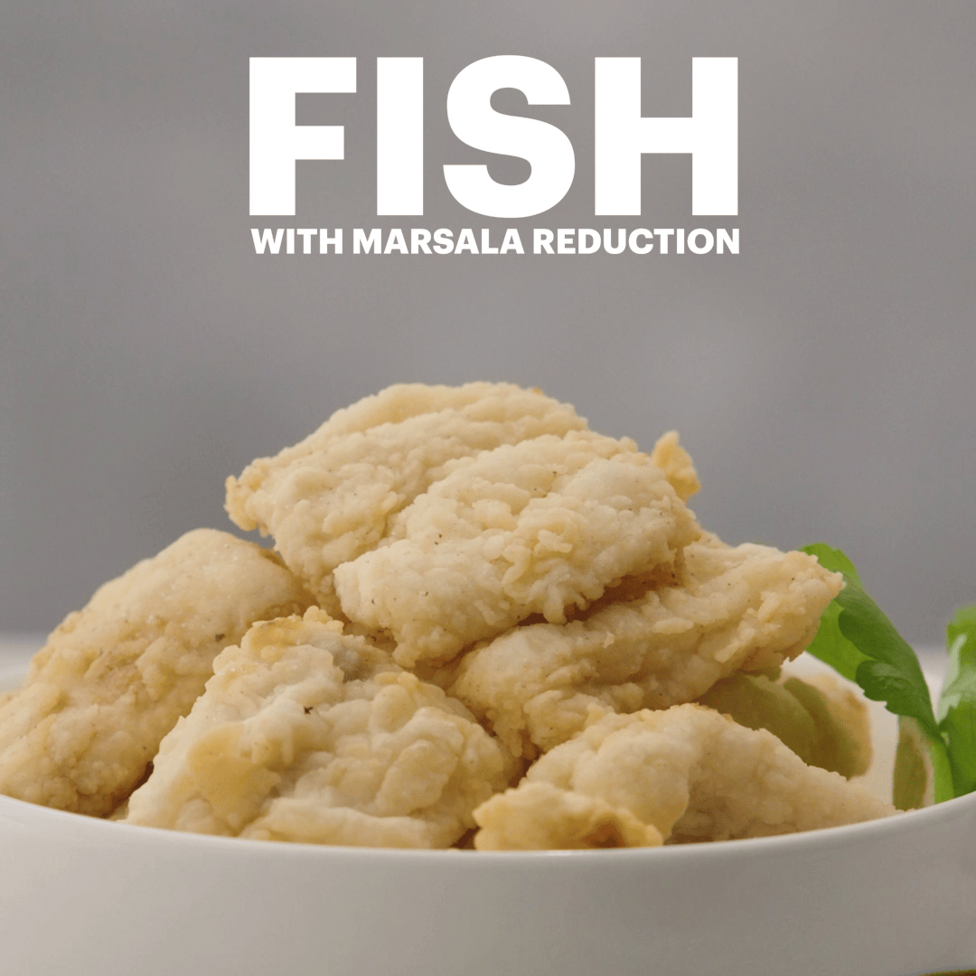 Fish and Chips with Marsala Reduction | Tastemade