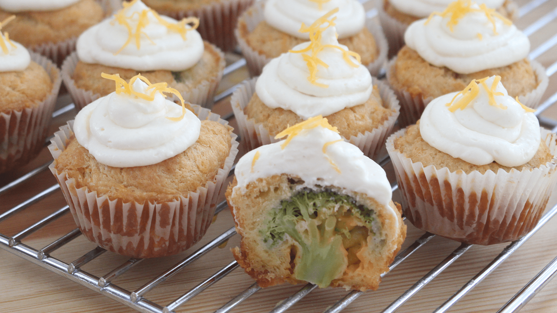 Broccoli And Cheese Cupcakes | Tastemade
