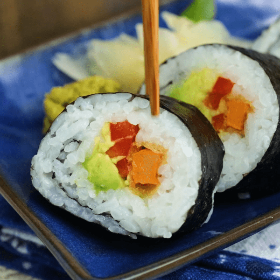 Crispy Sweet Potato & Avocado Sushi | Tastemade