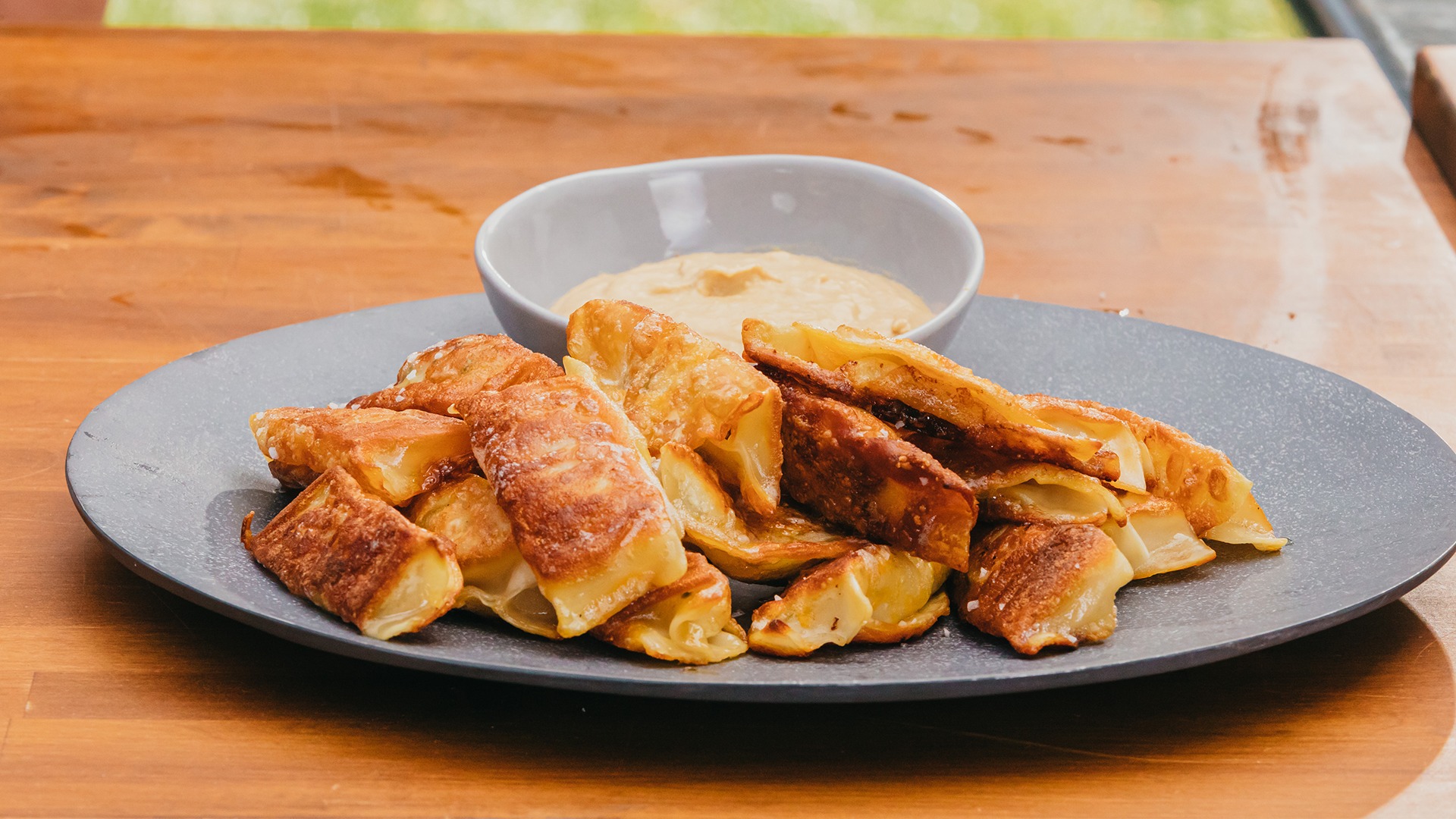 Pretzel Pork and Chive Dumplings | Tastemade
