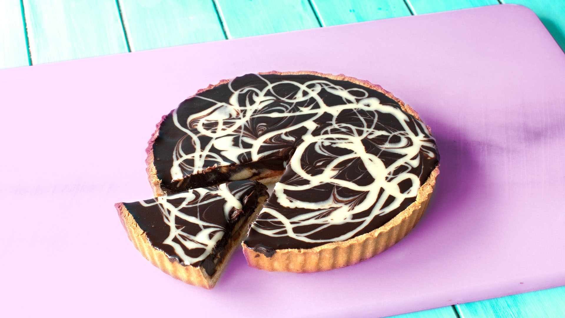 Marzipan Swirl Tart | Tastemade