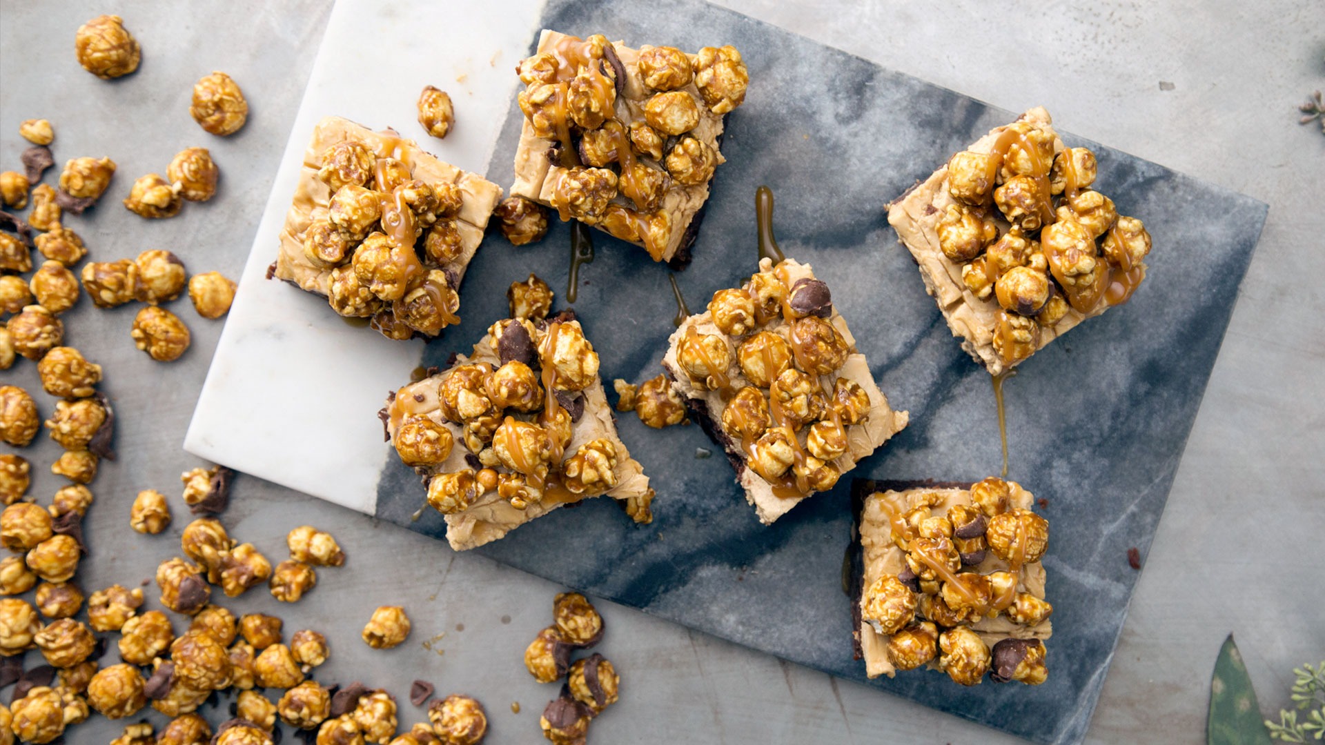 Salted Caramel Popcorn Movie Bars | Tastemade