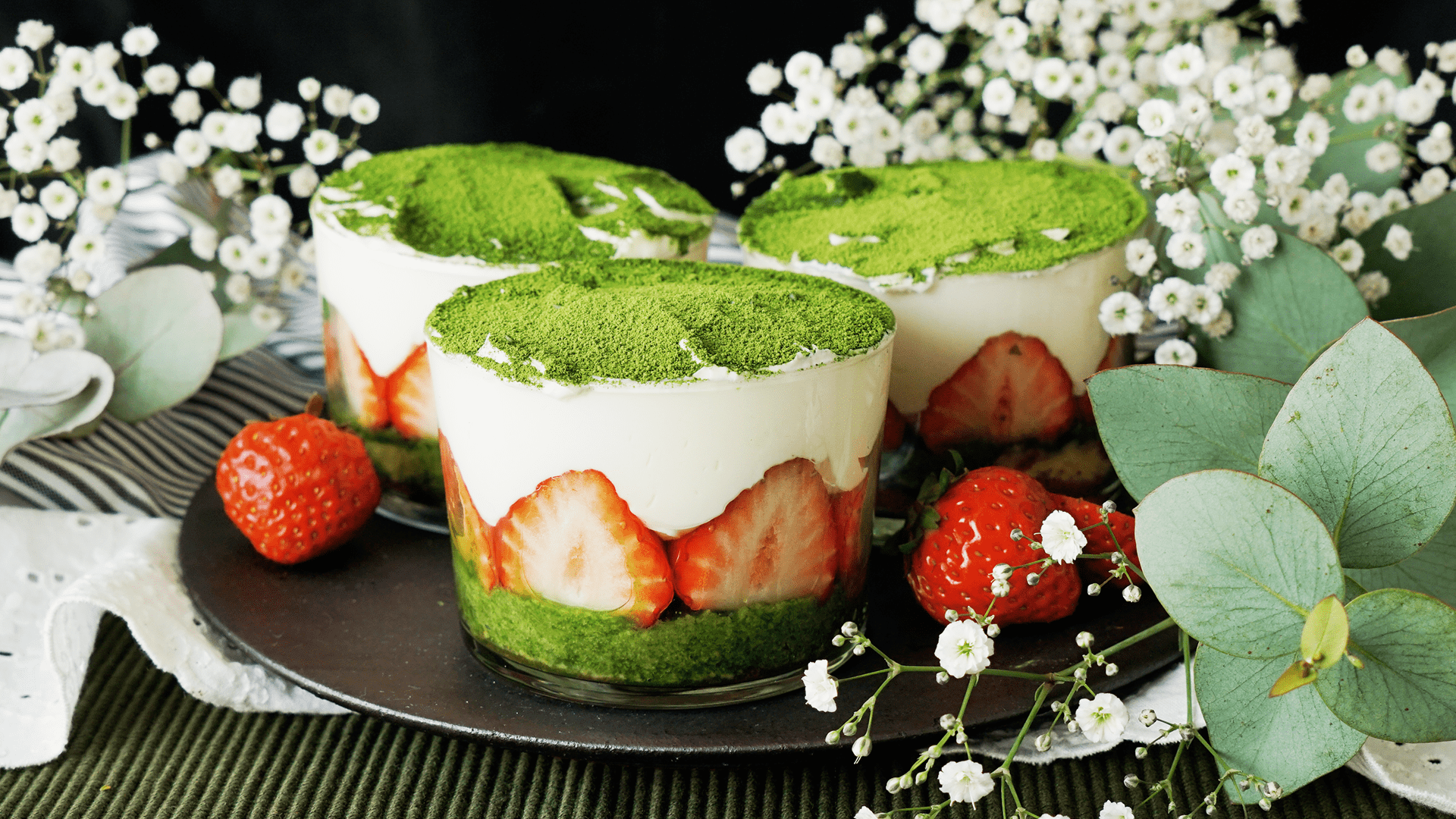Matcha Strawberry Trifle | Tastemade