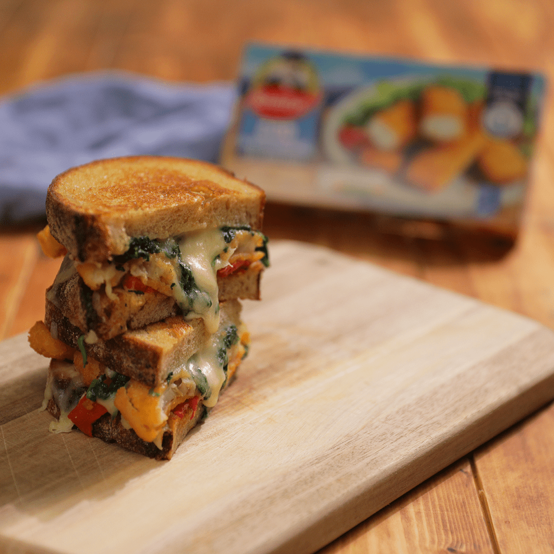 Quick Fish Finger Grilled Cheese | Tastemade
