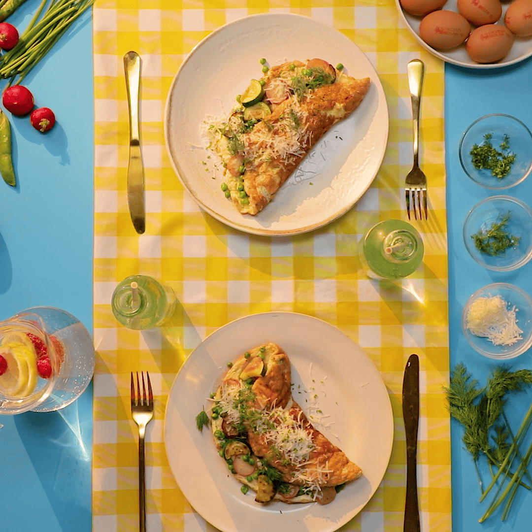 Summer Veg Soufflé Omelette | Tastemade