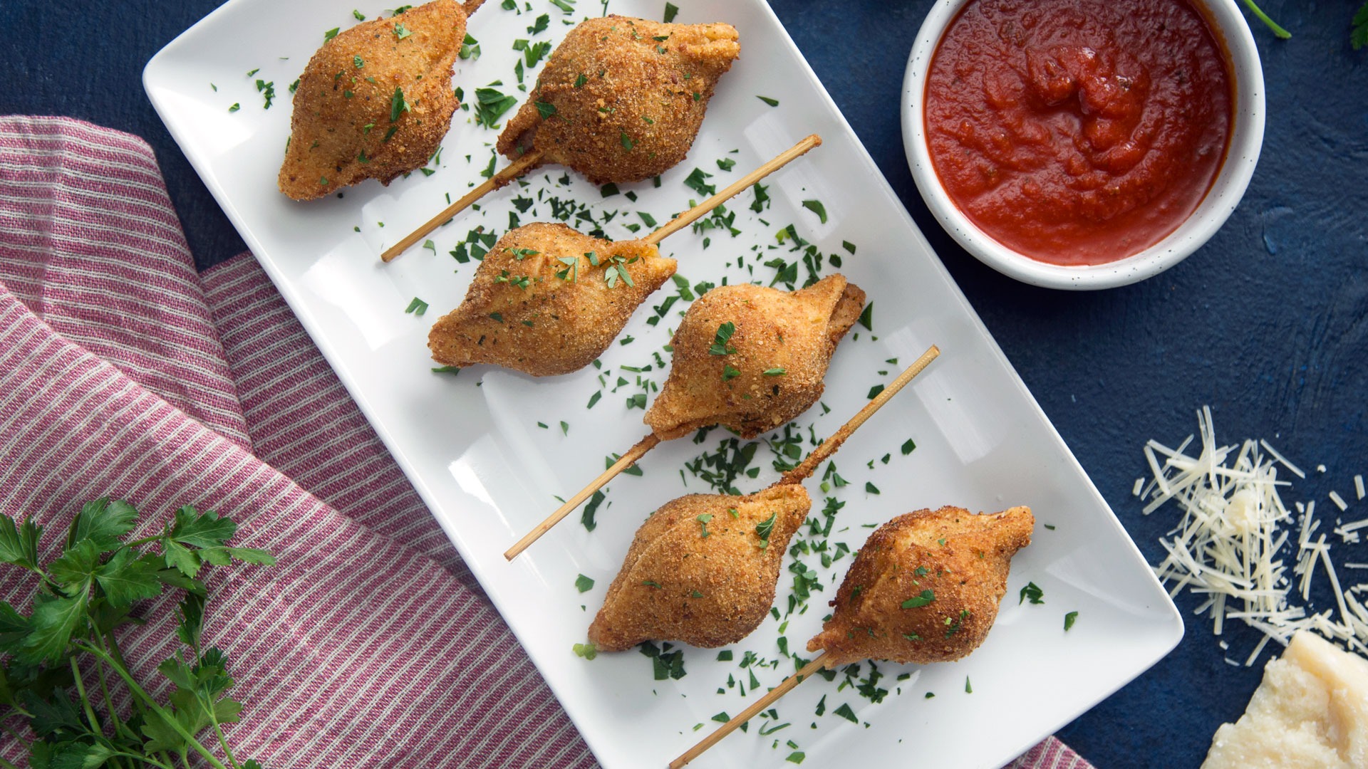 Meatball Shell Lollipops | Tastemade