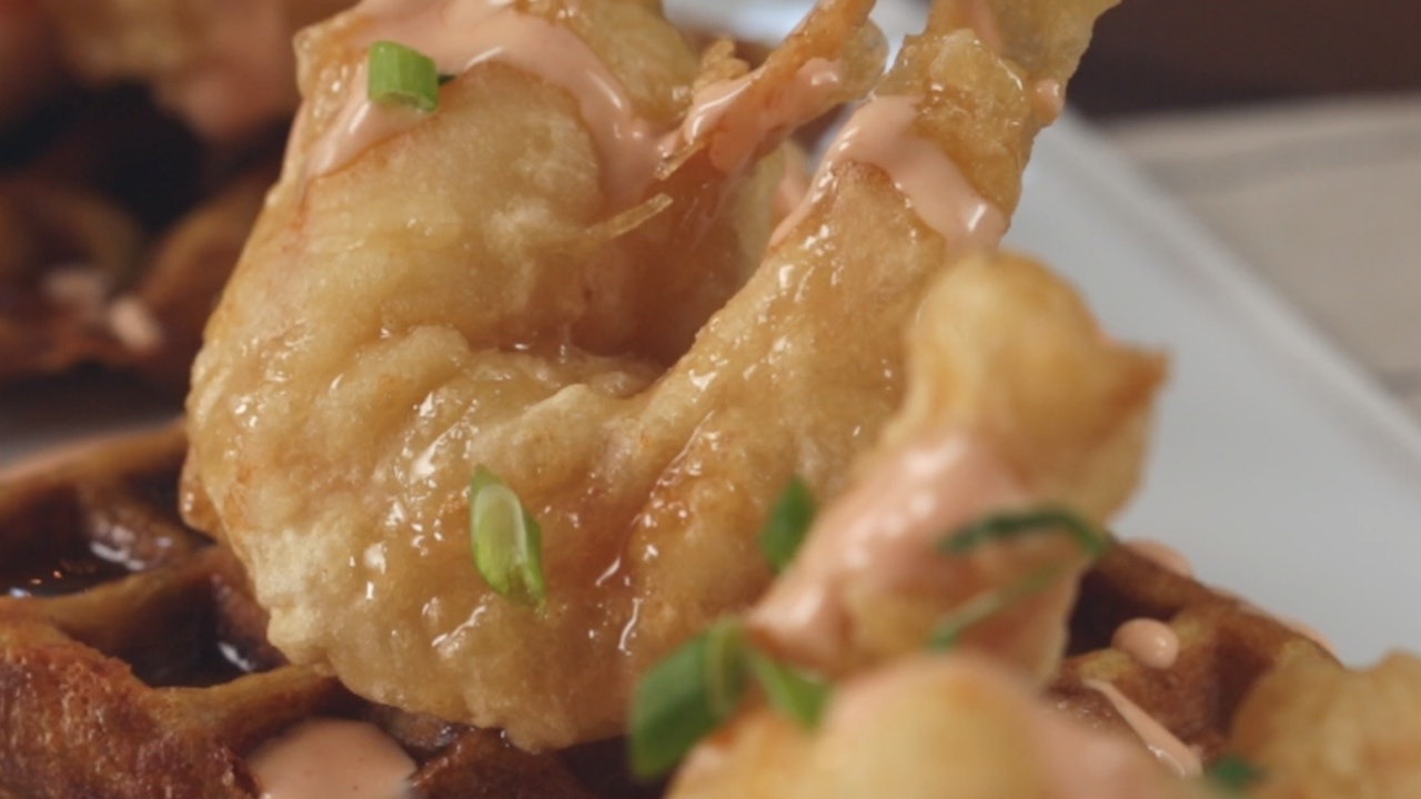 Shrimp and Waffles | Tastemade