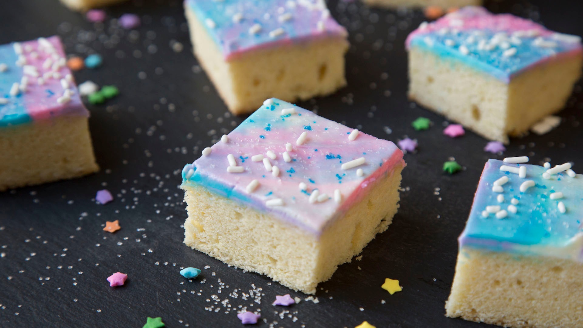 Galaxy Sugar Cookie Bars | Tastemade