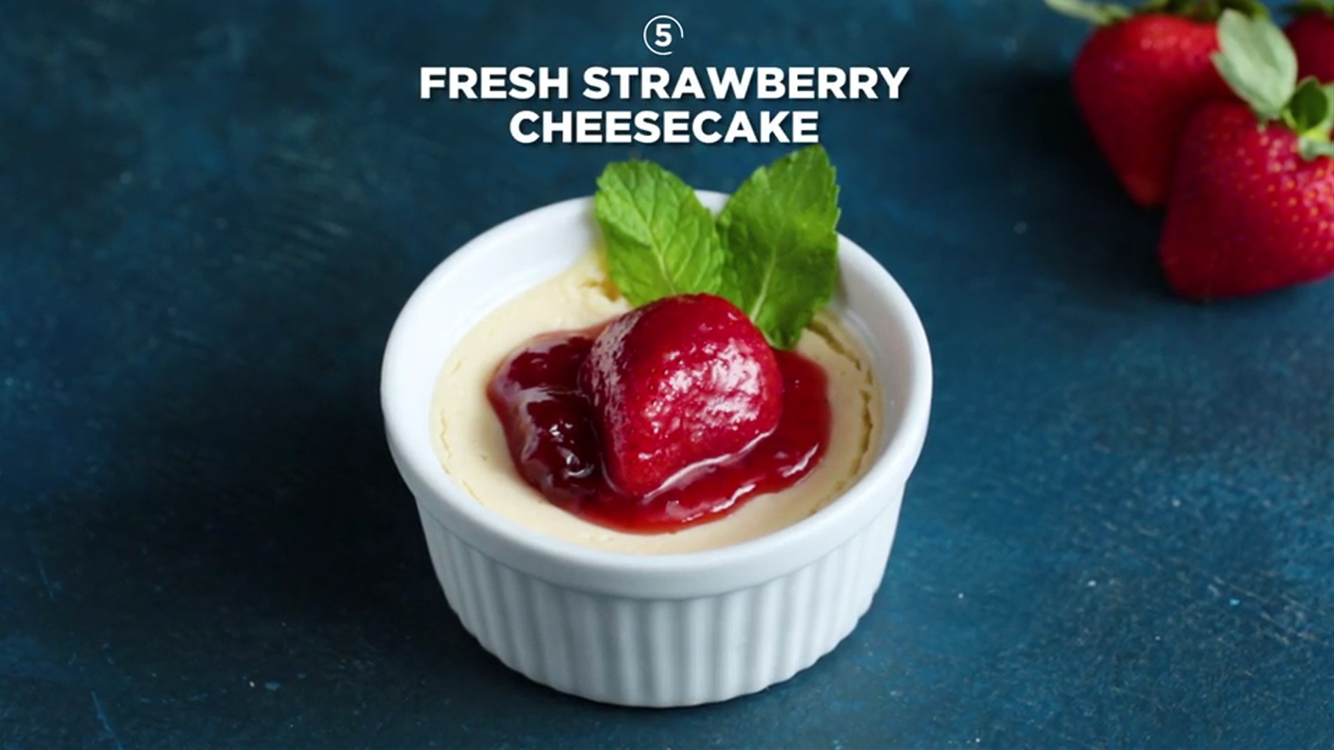 Mini Strawberry Cheesecake | Tastemade